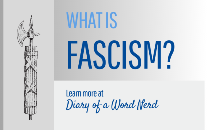 What you should know about the term “Fascism” | Diary of a Word Nerd